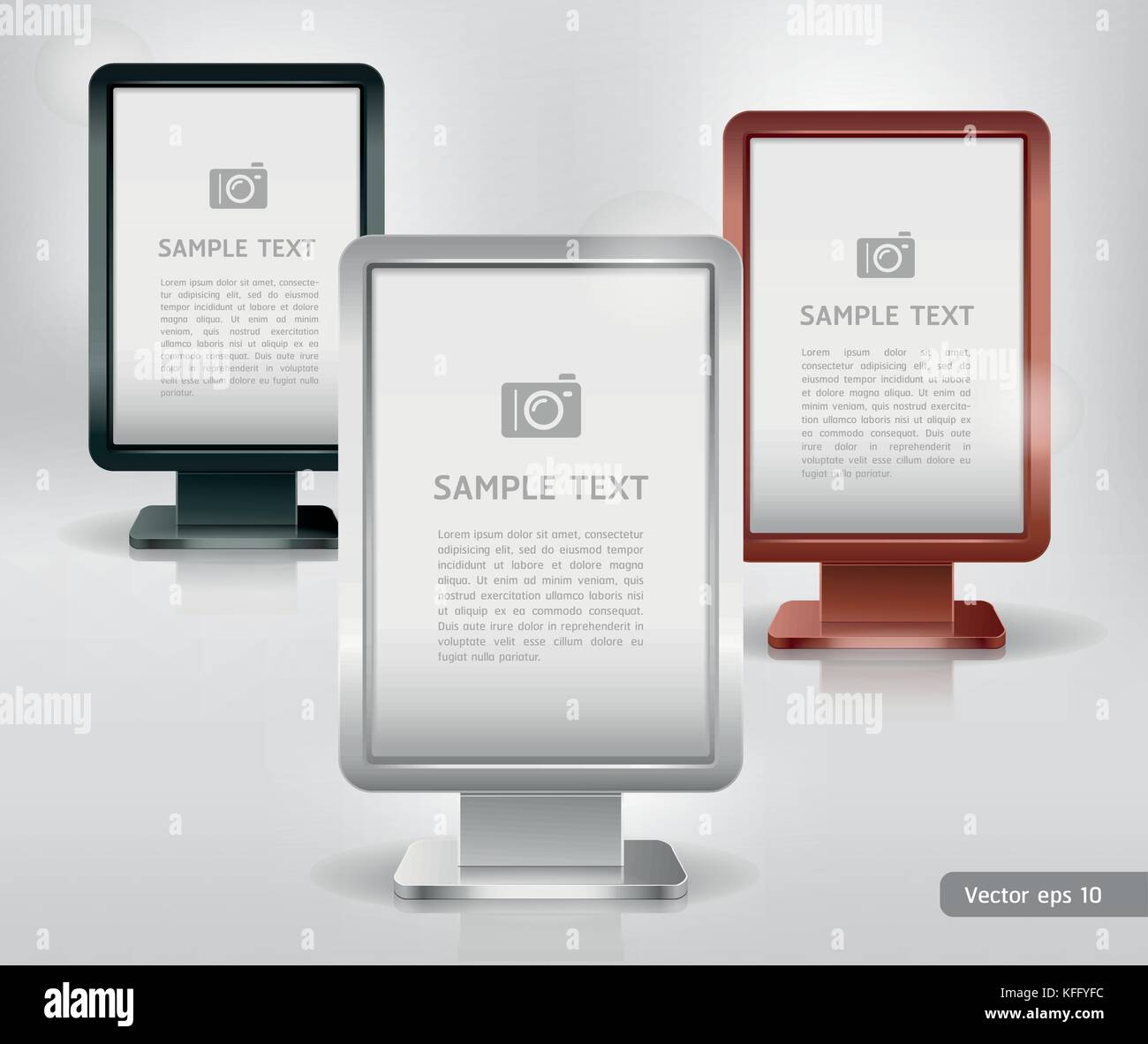 Trade exhibition stand display. Vector illustration Stock Vector Image ...