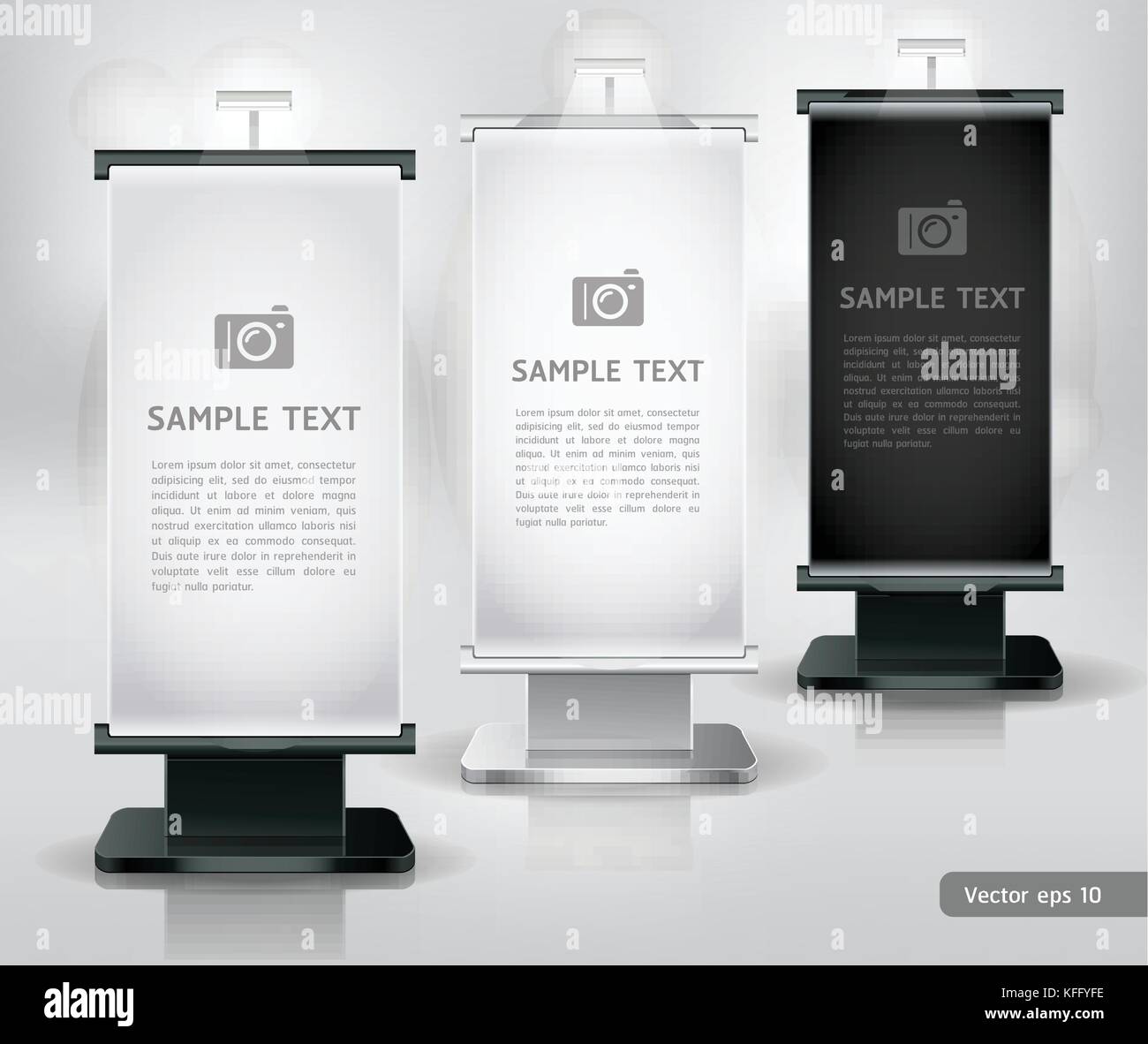 Trade exhibition stand display. Vector illustration Stock Vector Image ...