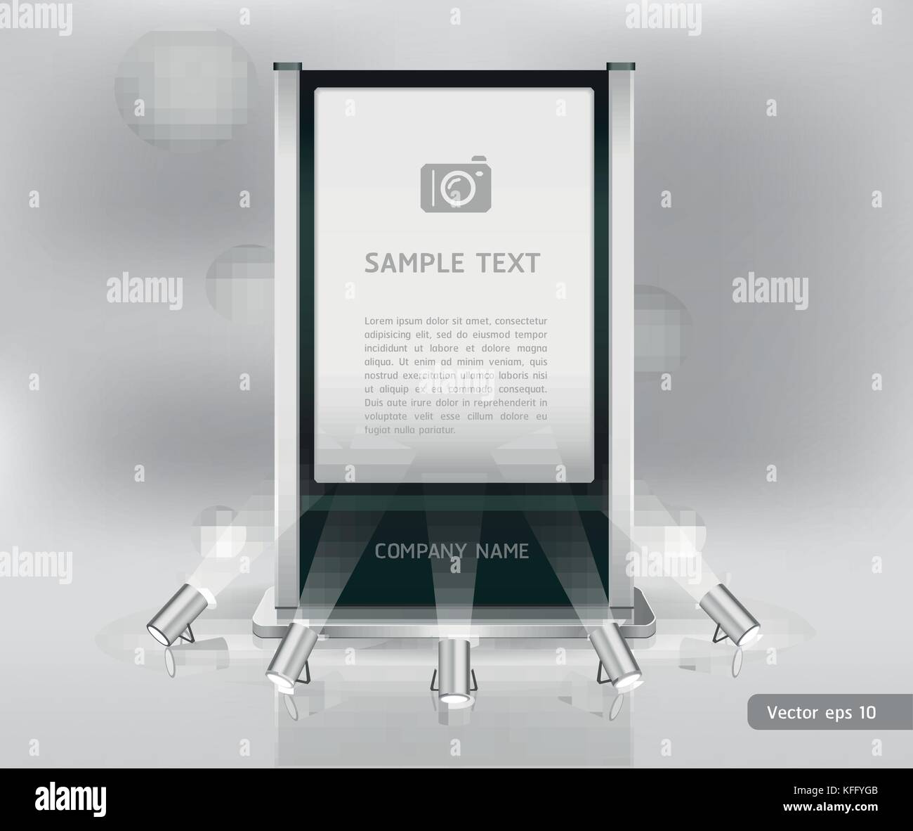 Trade exhibition stand display. Vector illustration Stock Vector Image ...