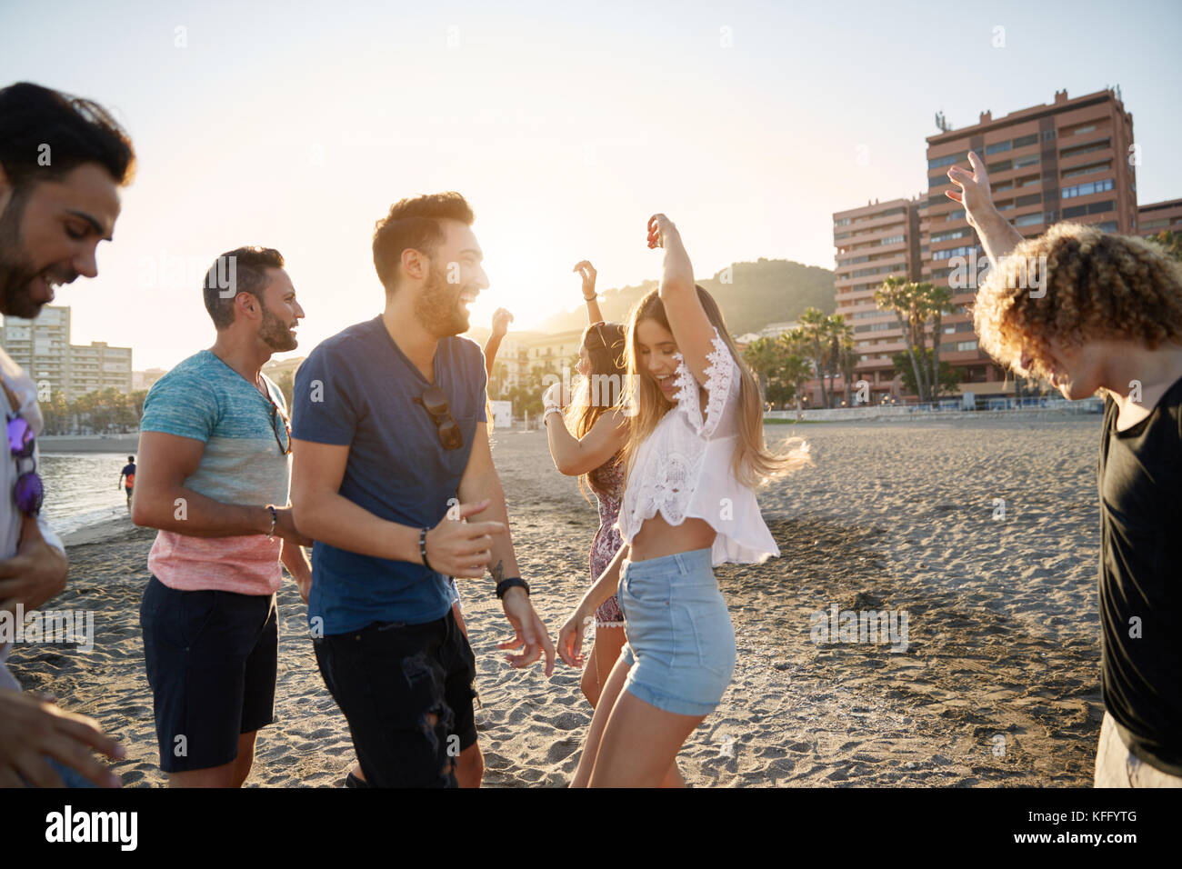 Dancing at beach hi-res stock photography and images - Alamy