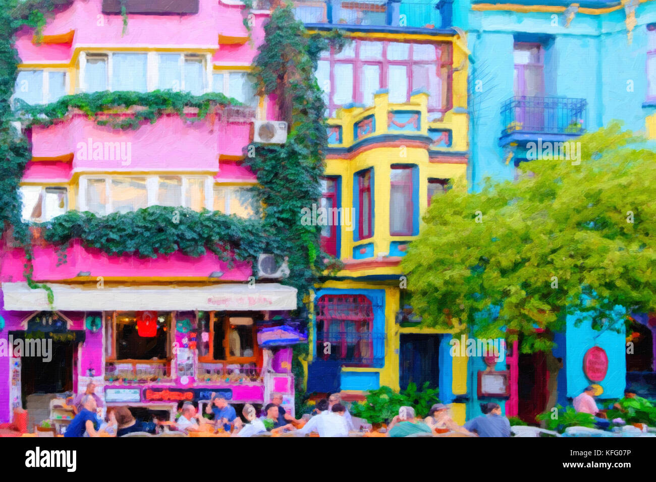 Lively oil painting hi-res stock photography and images - Alamy