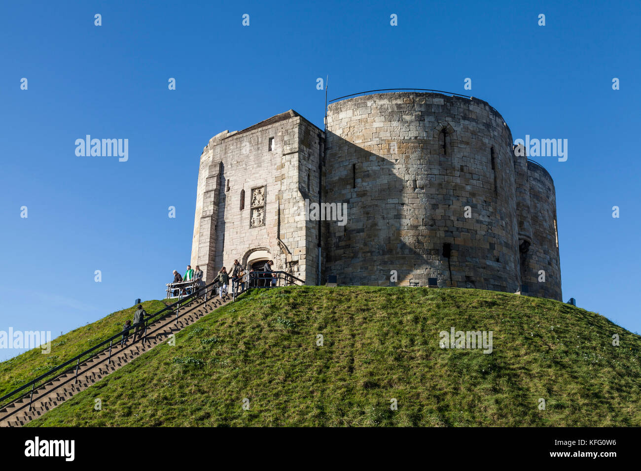 Cliffords Tower in York,North Yorkshire,England,UK Stock Photo - Alamy