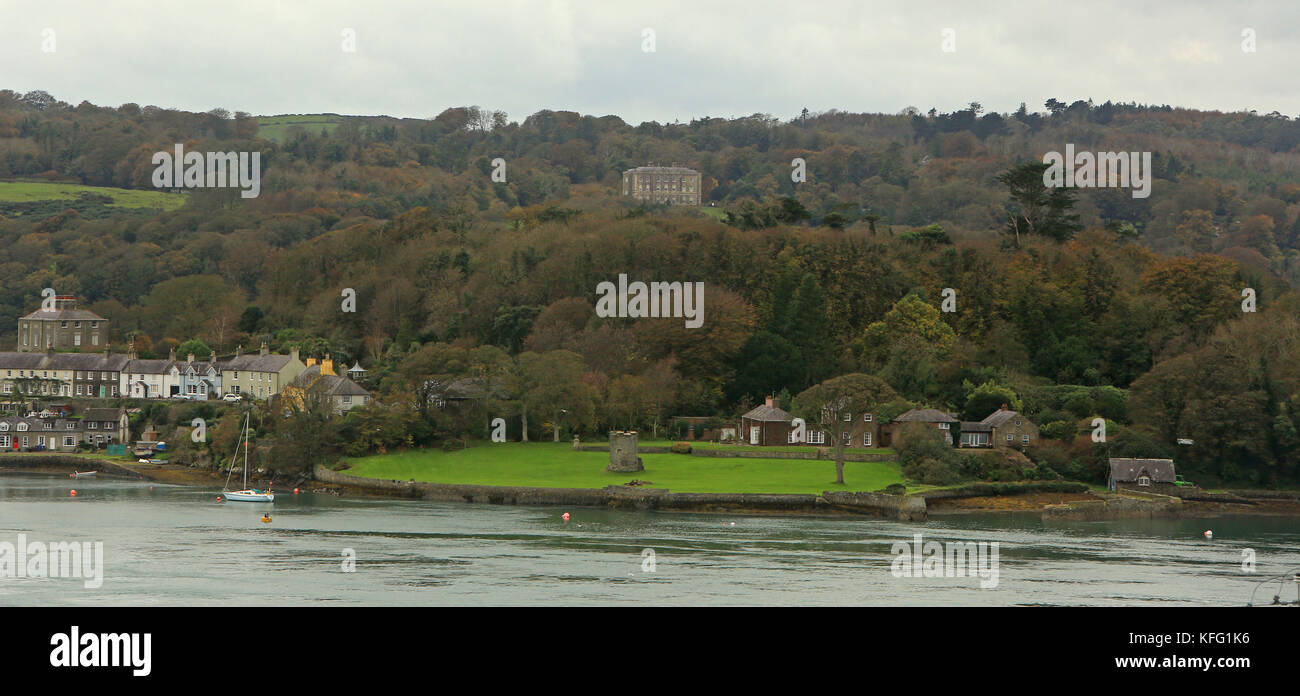 Strangford as seen from Windy Hill in Portaferry is framed with the ...