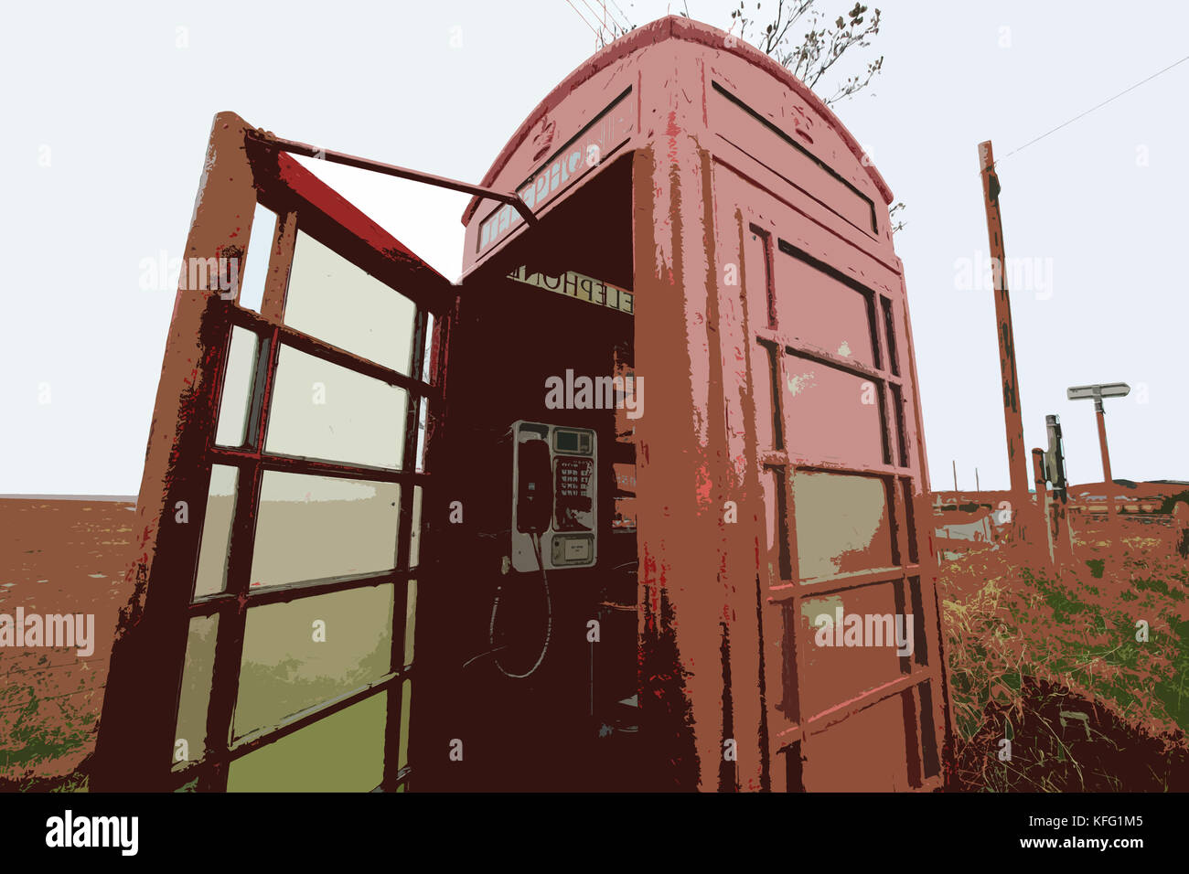 A telephone booth, telephone kiosk, telephone call box, telephone box ...