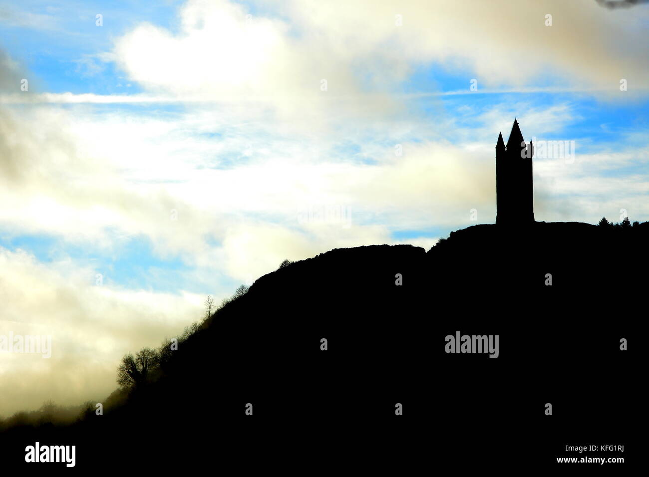 Scrabo Tower is located to the west of Newtownards in County Down ...