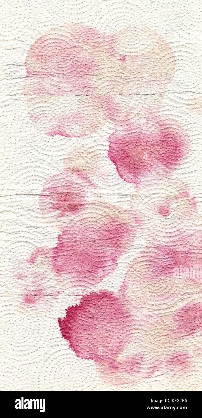 Beet stains on paper background Stock Photo - Alamy