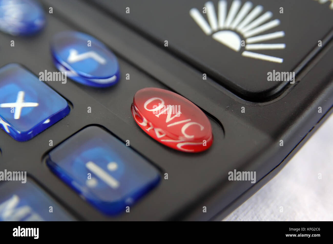 Vintage calculating tool. Old calculator Stock Photo - Alamy