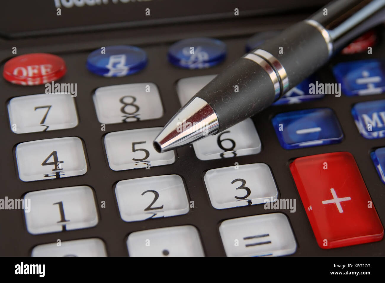Vintage calculating tool. Old calculator Stock Photo - Alamy