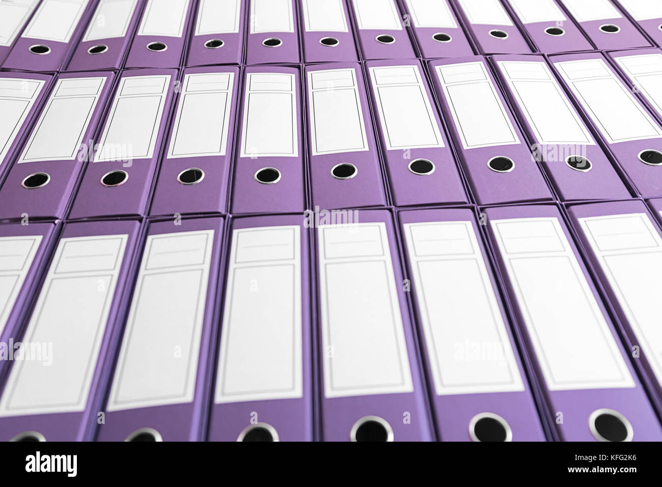 Archive with many binders on shelf Stock Photo - Alamy