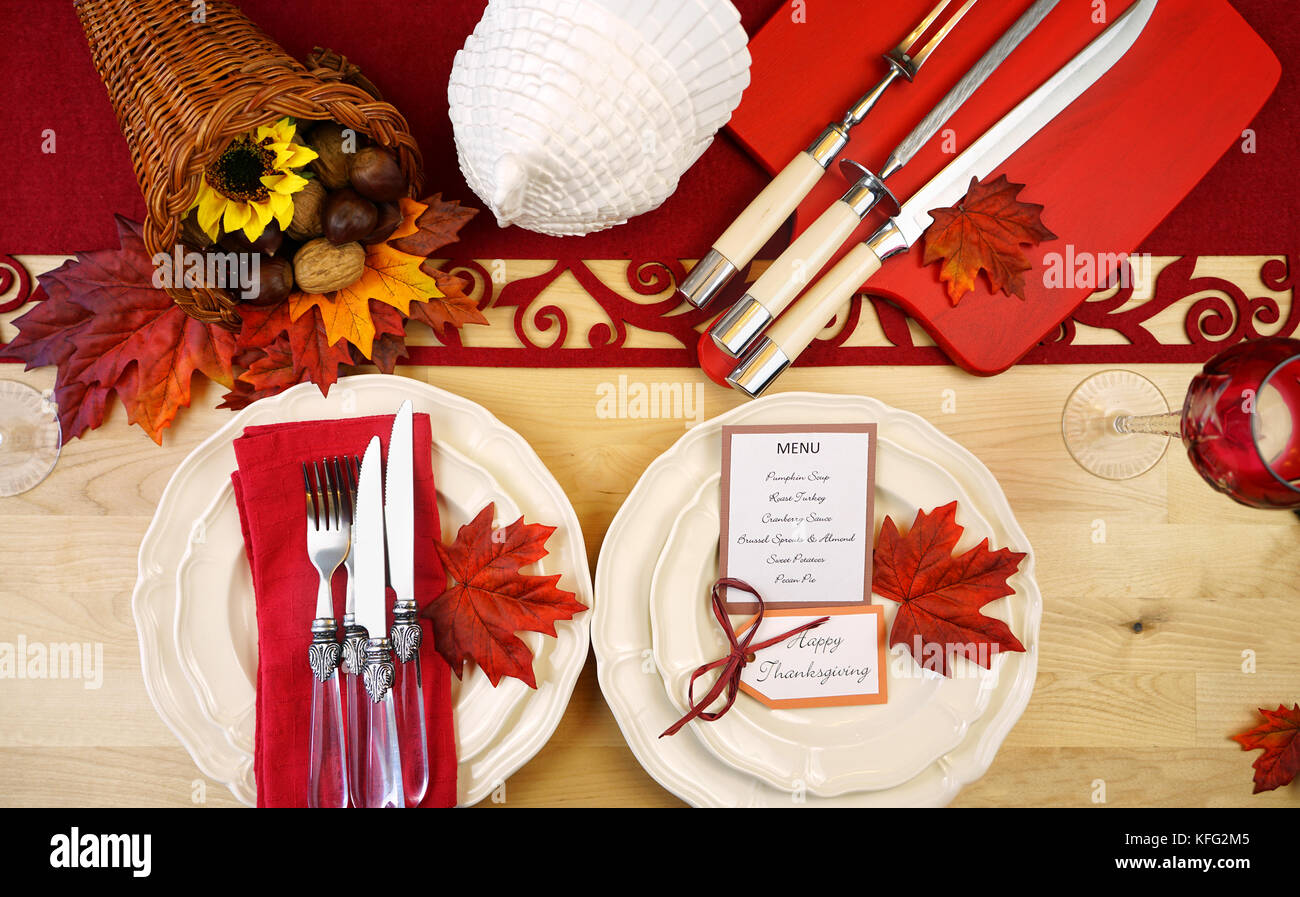 Dining Table Overhead High Resolution Stock Photography and Images - Alamy