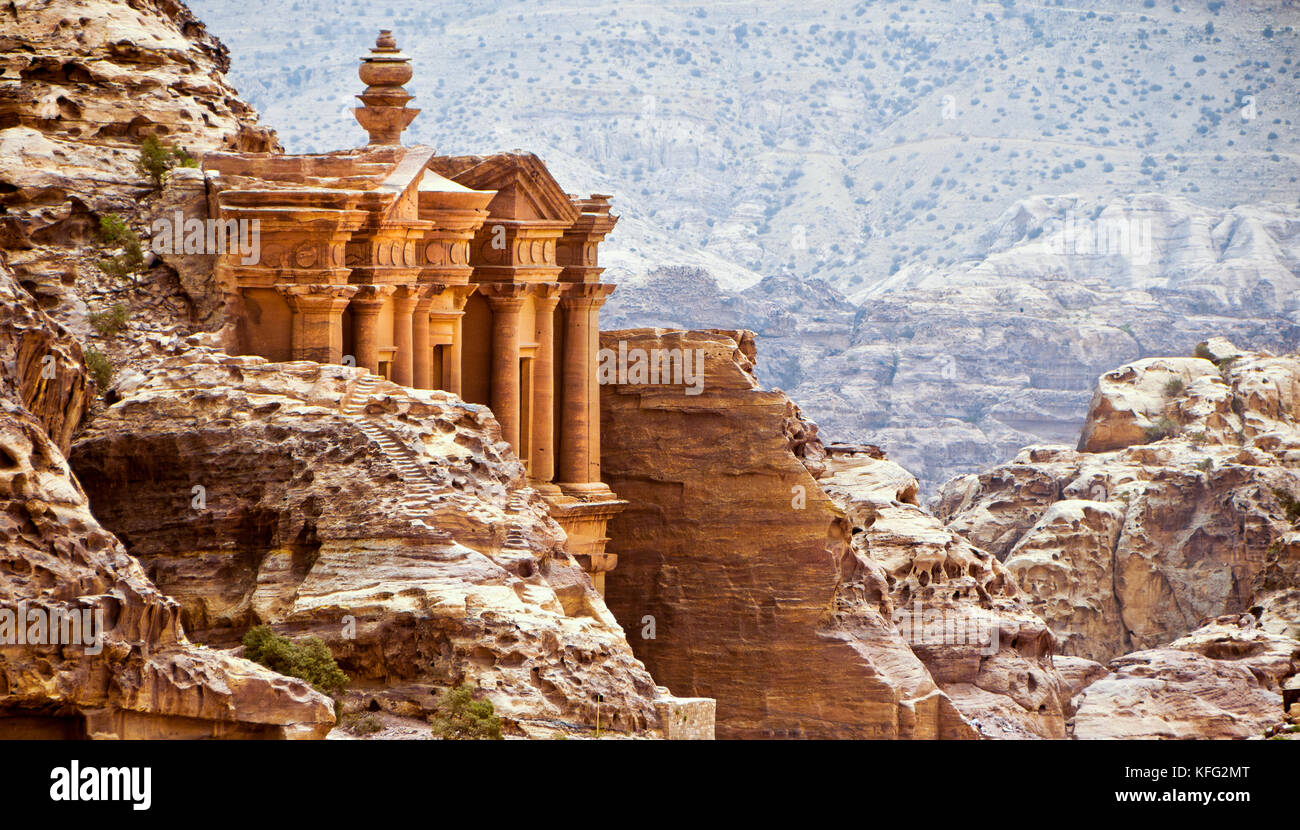 The Monastery ... Petra ... Jordan Stock Photo - Alamy