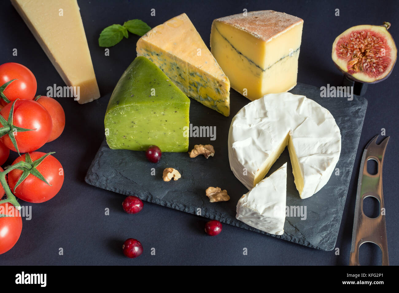 Various types of cheese Stock Photo - Alamy