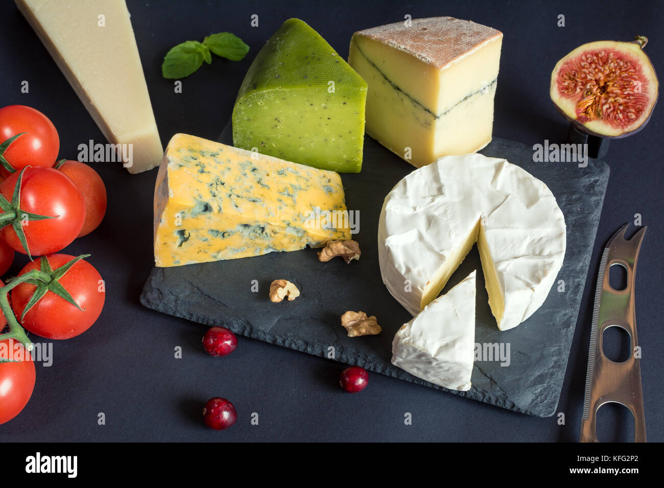 Various types of cheese Stock Photo - Alamy