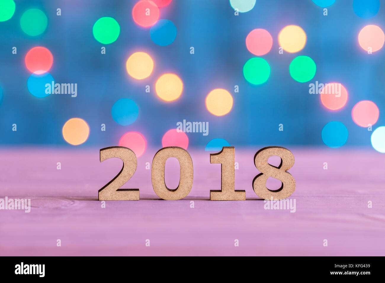 2018 lights numbers hi-res stock photography and images - Alamy