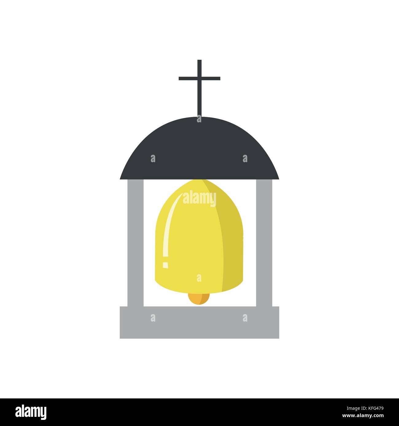 Isolated church bell Stock Vector Images - Alamy