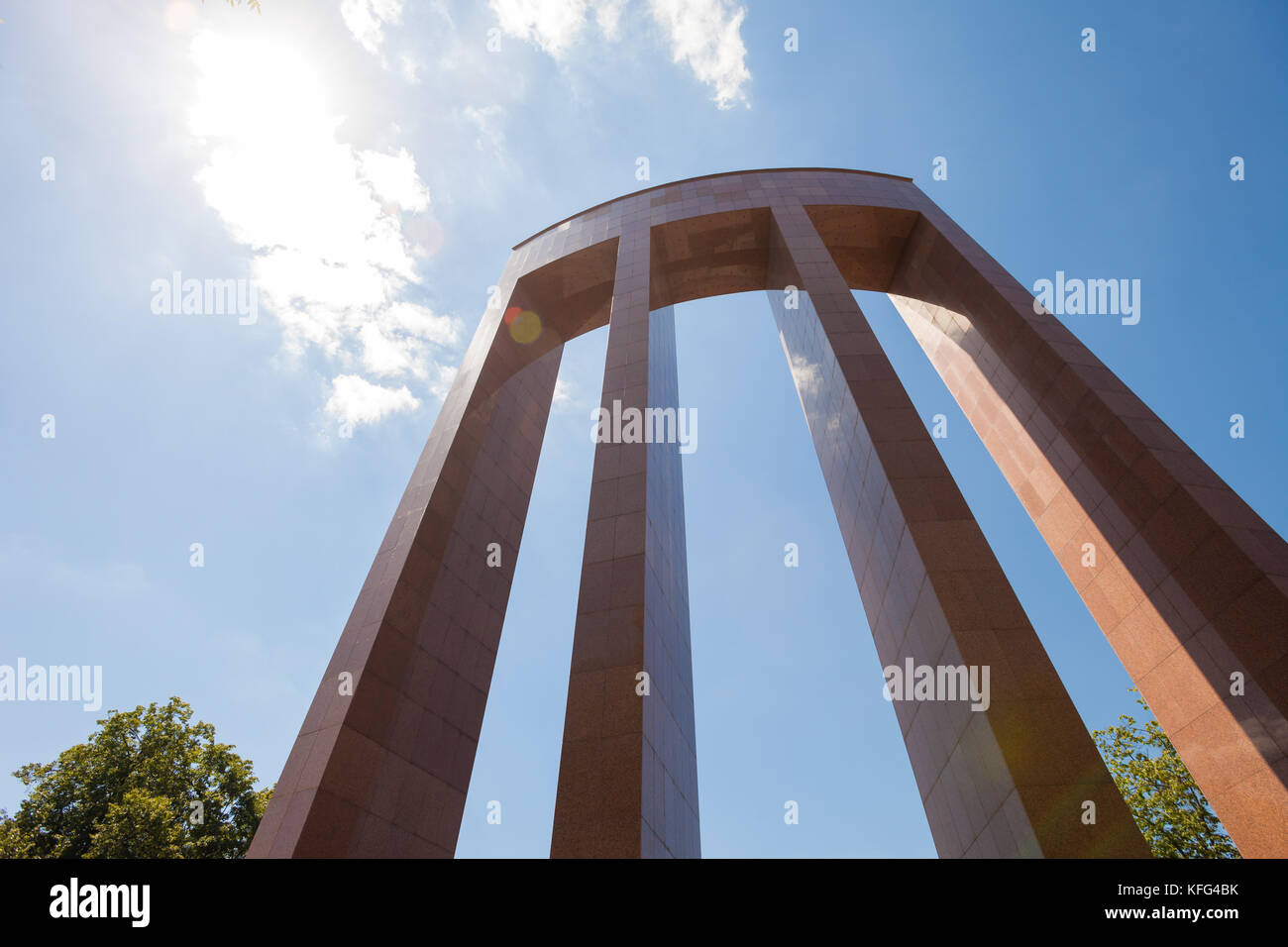 The Stepan Bandery (Stepana Bandera) Monument, Lviv, Ukraine Stock ...