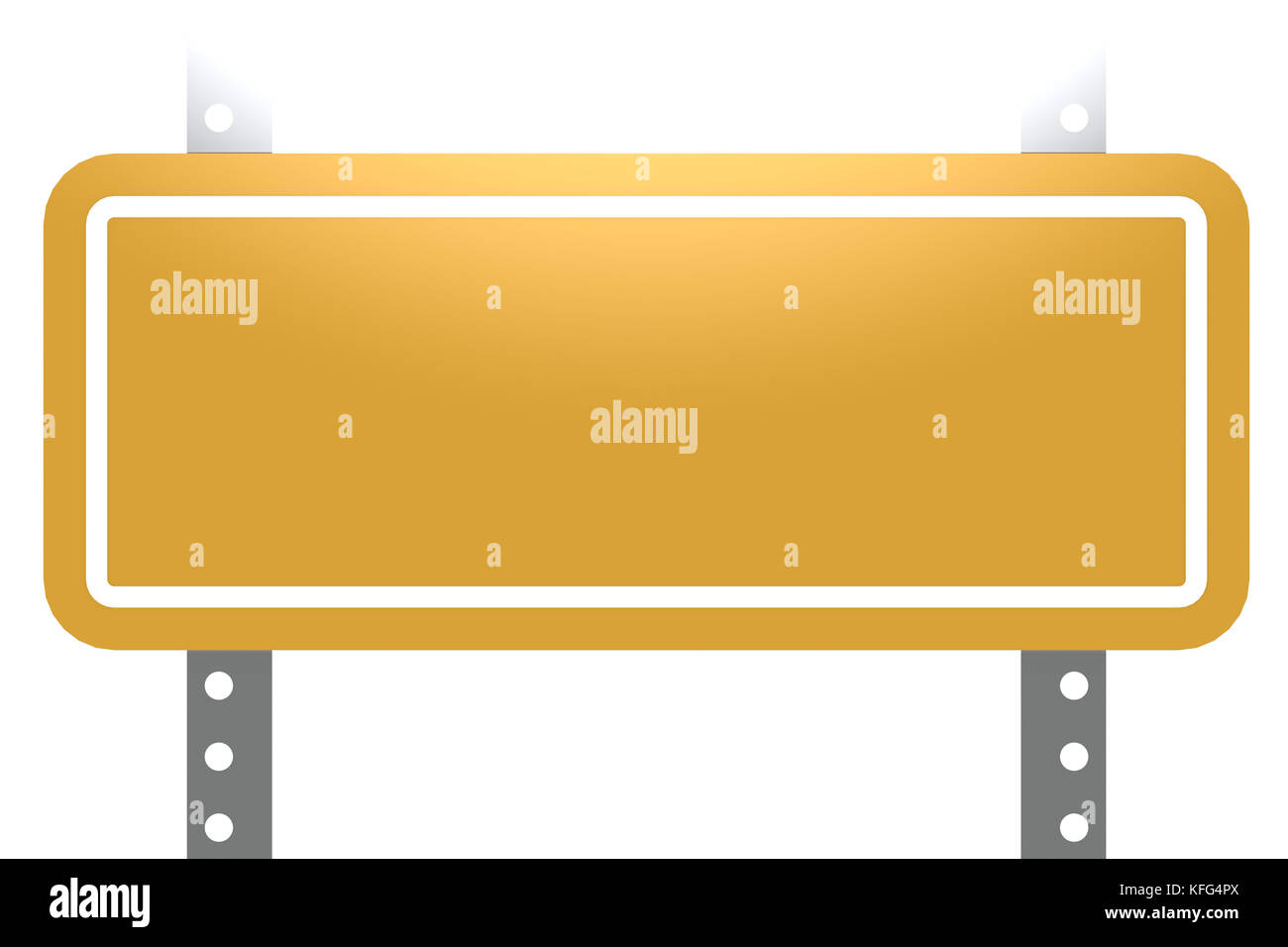 Yellow sign board isolated image, 3D rendering Stock Photo - Alamy