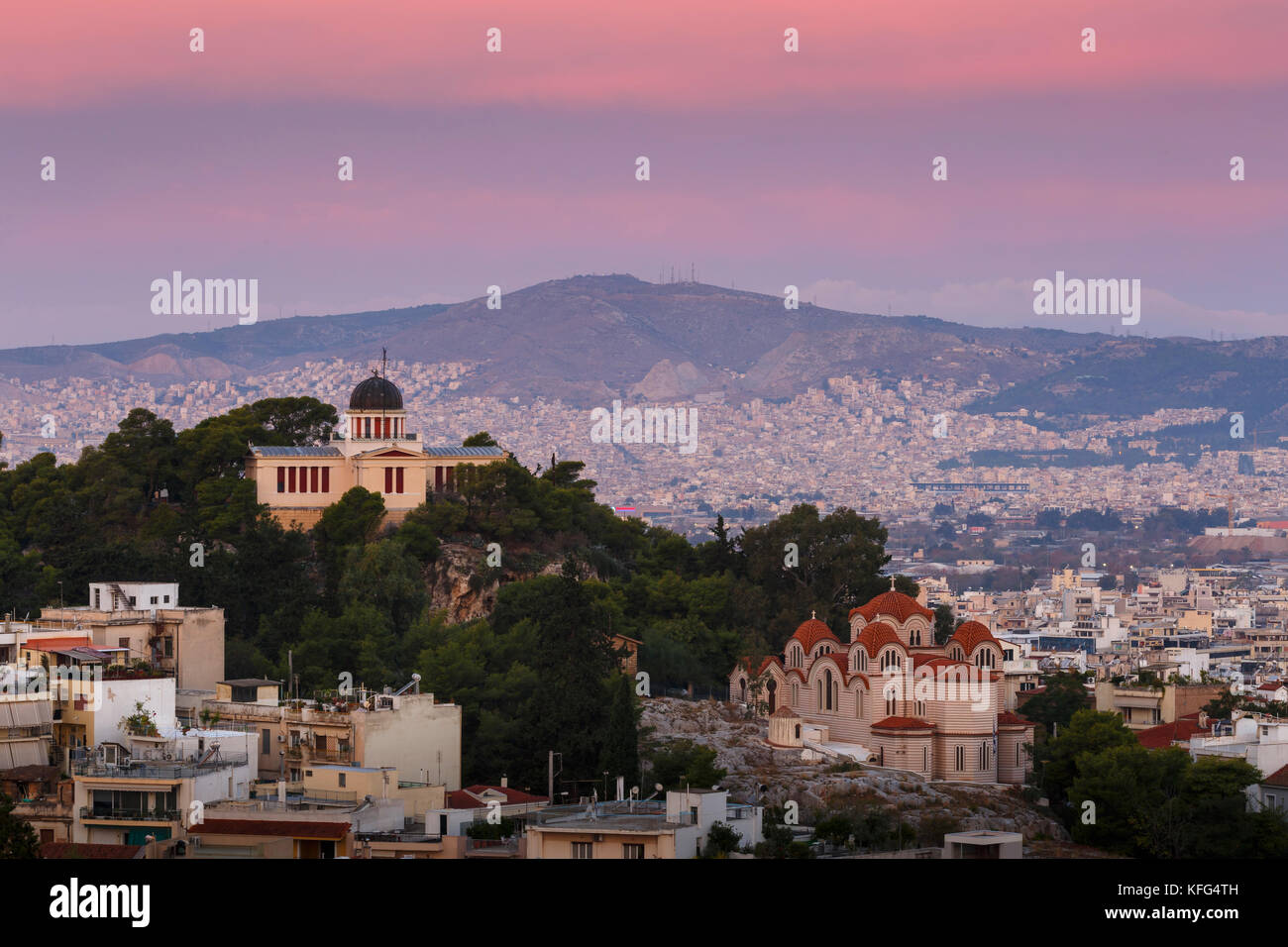 National Observatory in the city of Athens, Greece Stock Photo - Alamy