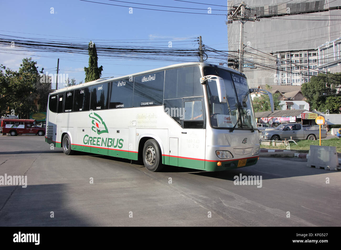 CHIANGMAI, THAILAND -NOVEMBER 25 2015: Benze Bus of Green bus Company ...