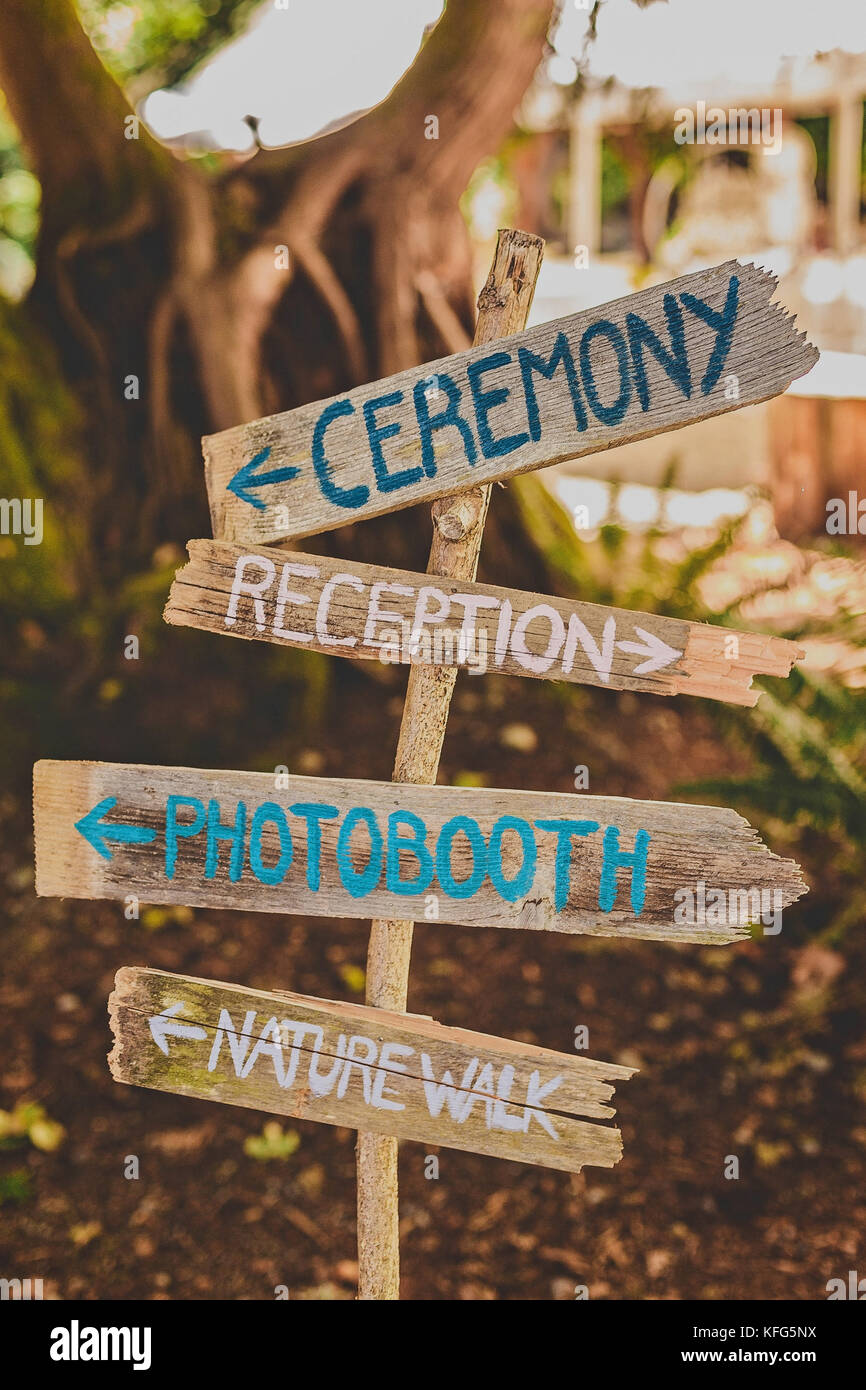 Rustic Event Sign - Rustic nature hike themed wedding sign. With ...