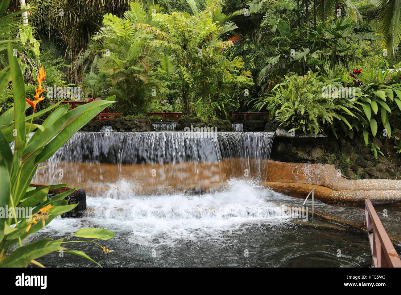 Thermal pools at Tabacón Hot Springs Resort and Spa, La Fortuna ...