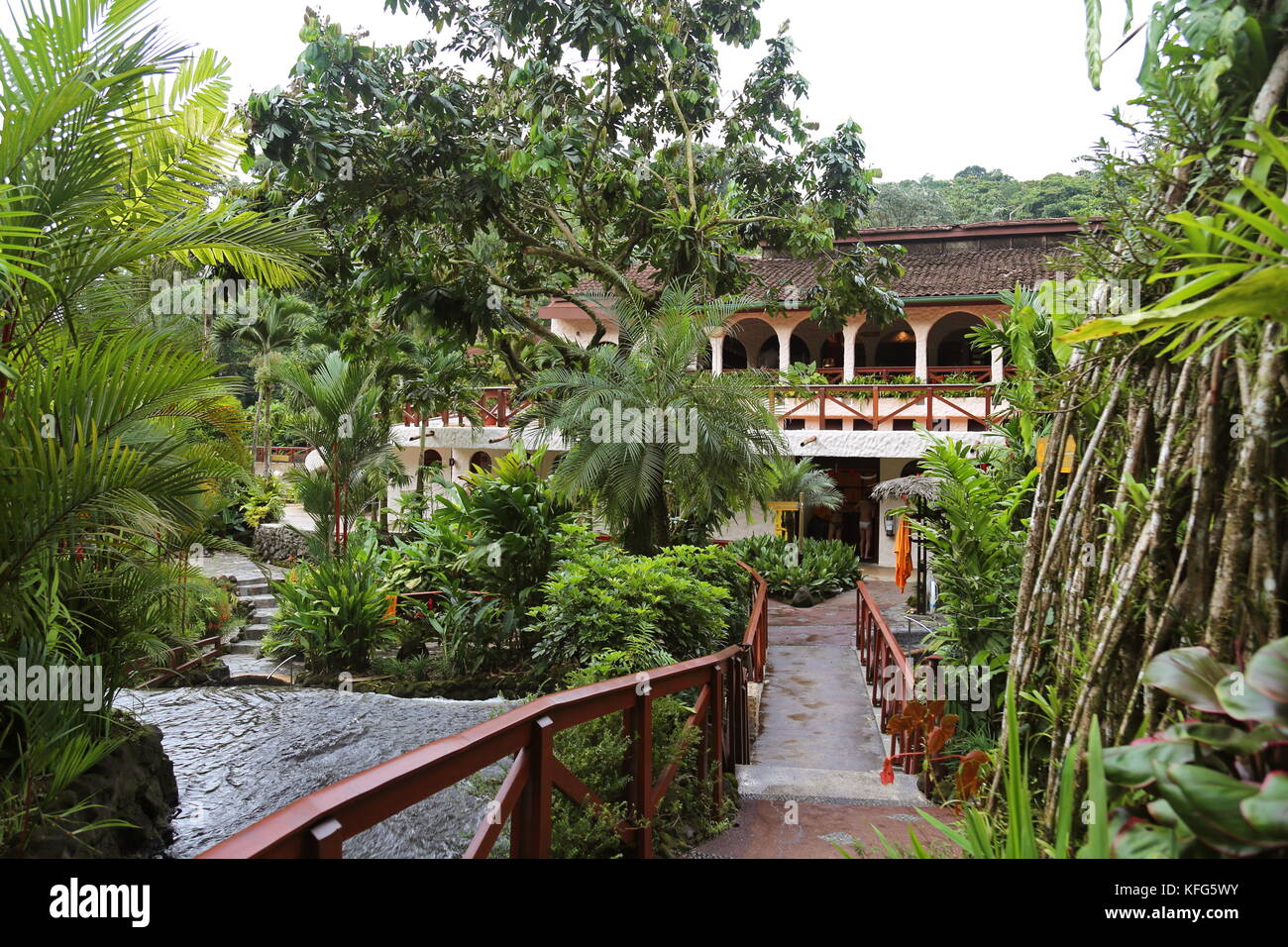 Restaurant and changing facilities, Tabacón Hot Springs Resort and Spa ...