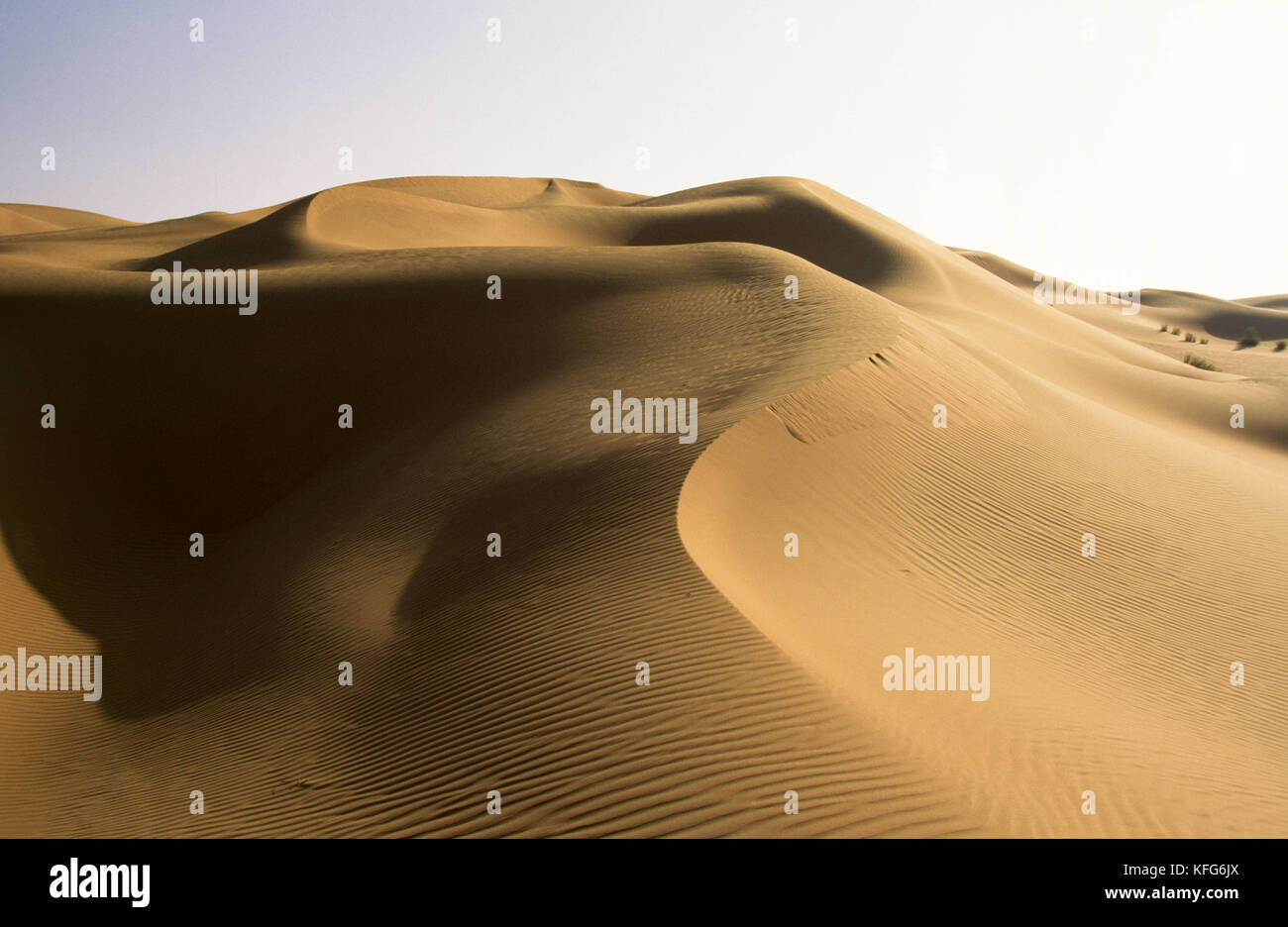 Massive red sand dunes at Saudi Aramco's Shaybah field, a major gas and ...