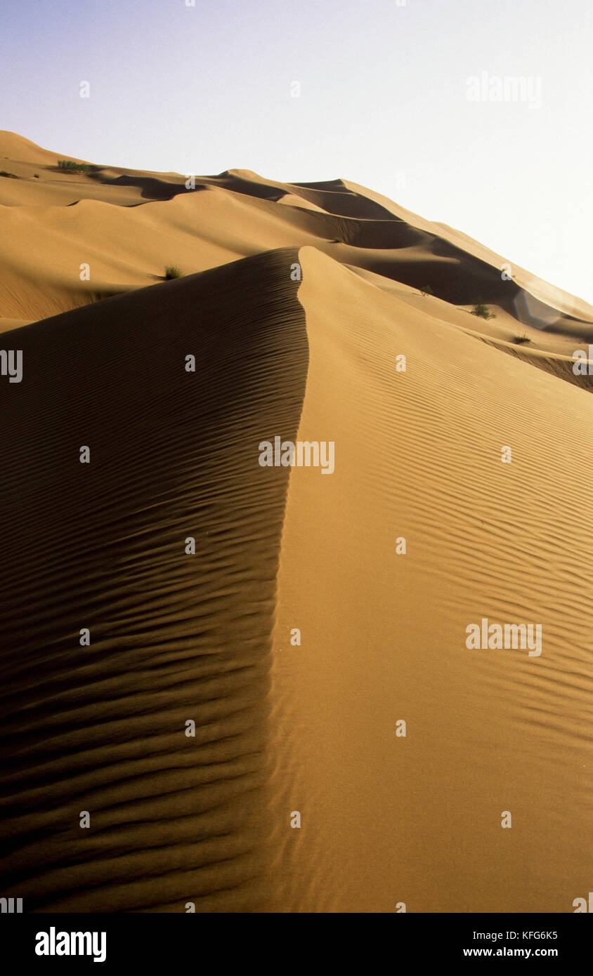 Massive red sand dunes at Saudi Aramco's Shaybah field, a major gas and ...