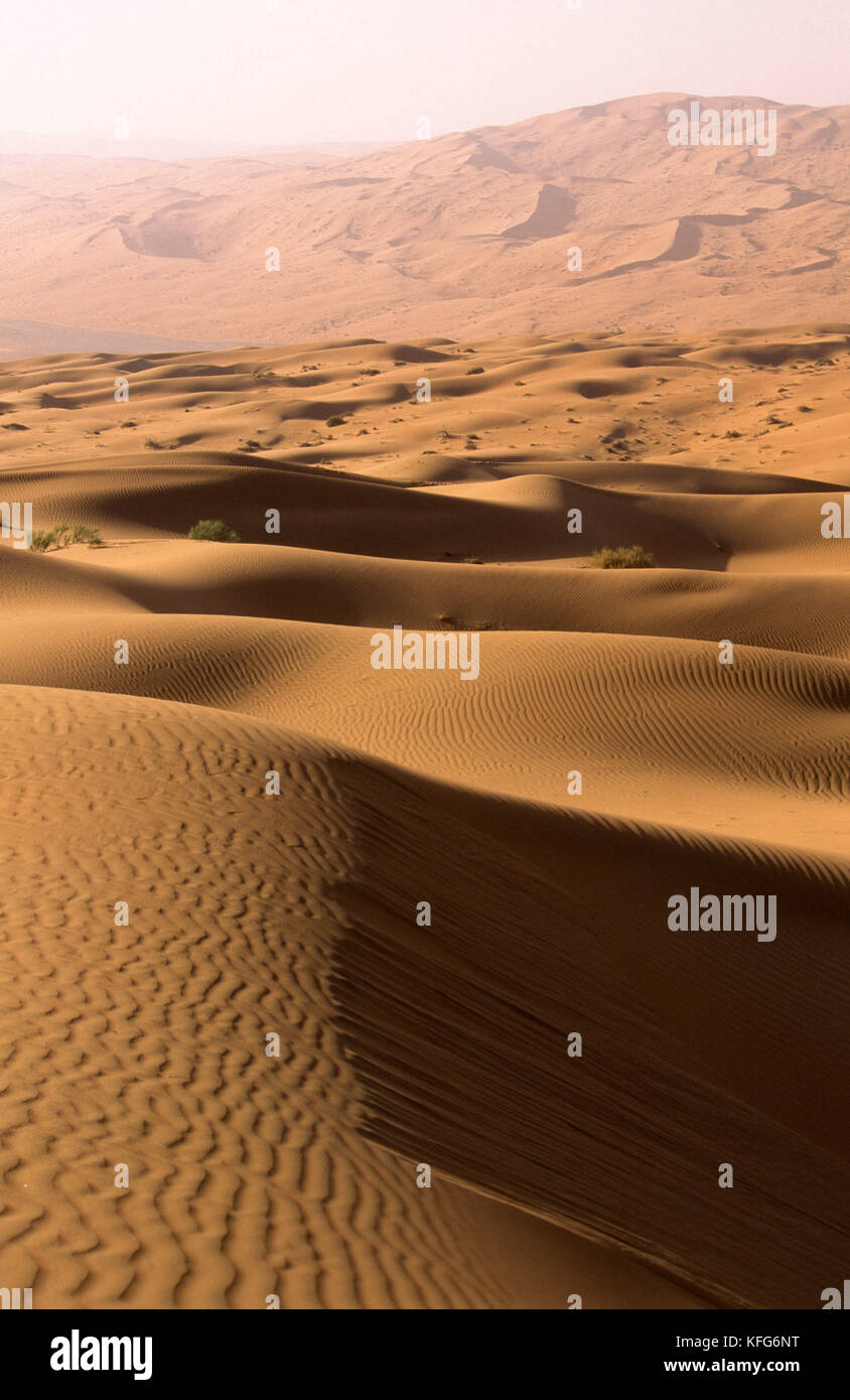 Massive red sand dunes at Saudi Aramco's Shaybah field, a major gas and ...