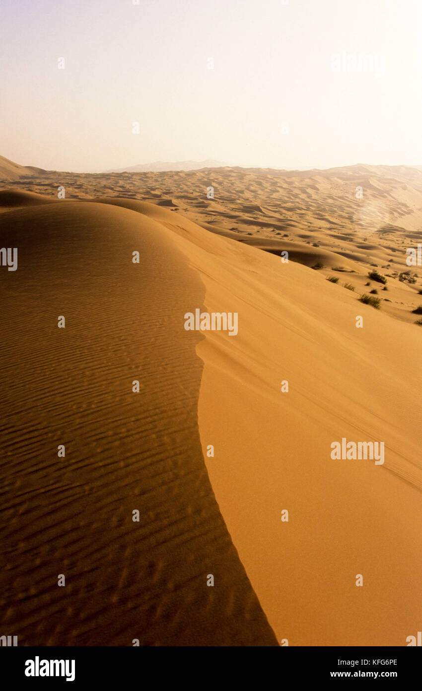 Massive red sand dunes at Saudi Aramco's Shaybah field, a major gas and ...