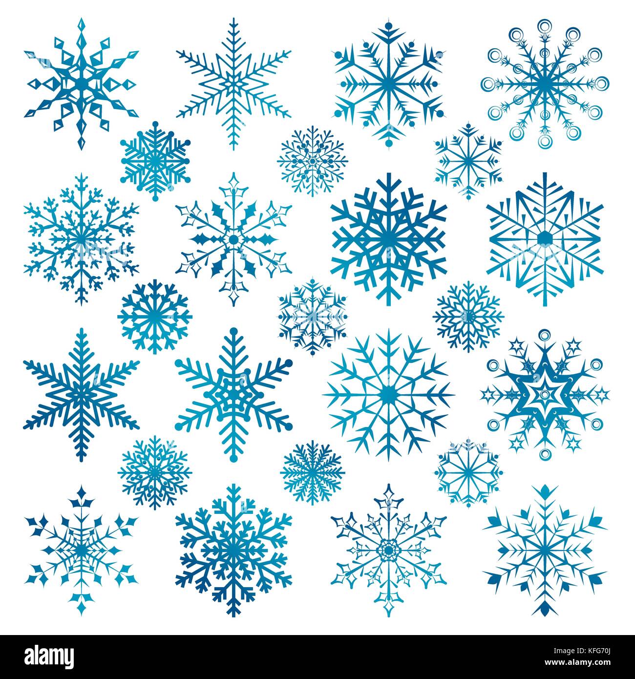 Many snowflakes falling in Stock Vector Images - Alamy