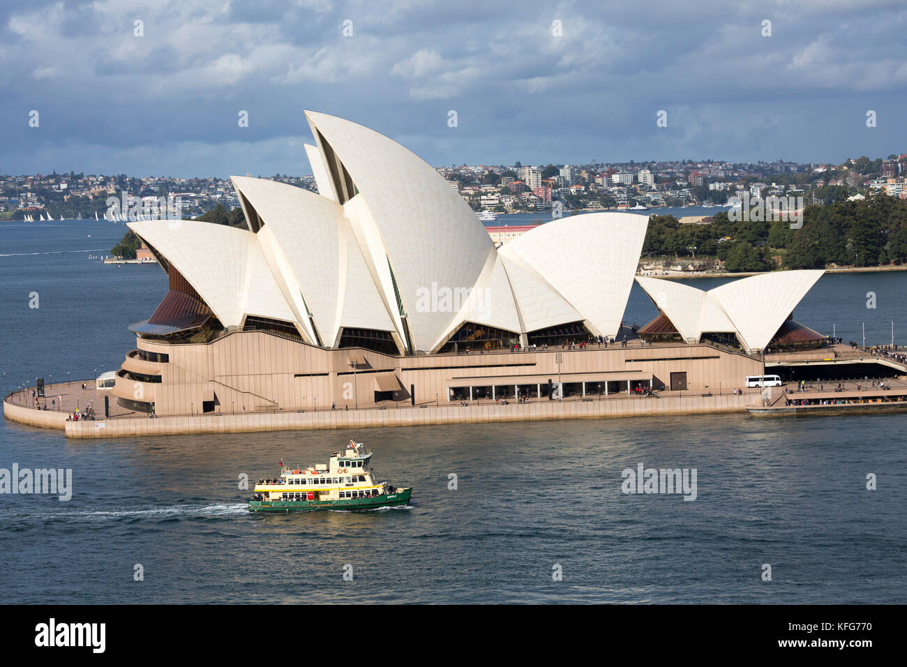View of the Sydney Opera House in Sydney harbour,New South Wales ...