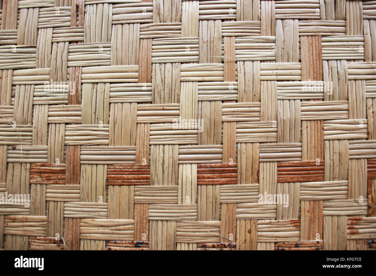 Handmade Bamboo Woven Texture Stock Photo - Alamy