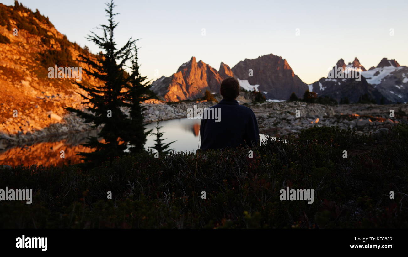 Hiking in the Pacific Northwest, Washington State Stock Photo - Alamy