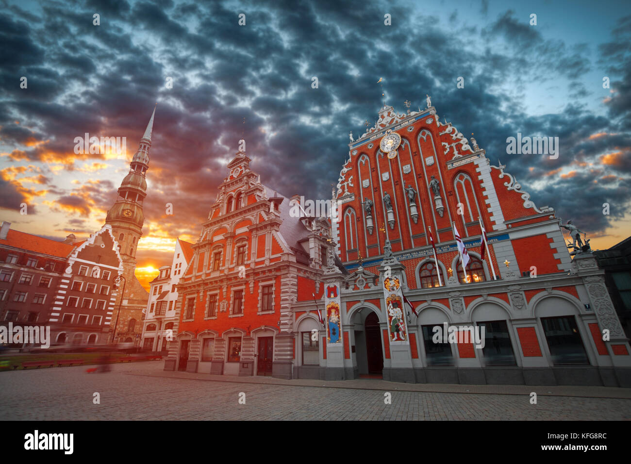 Riga old town central square hi-res stock photography and images - Alamy