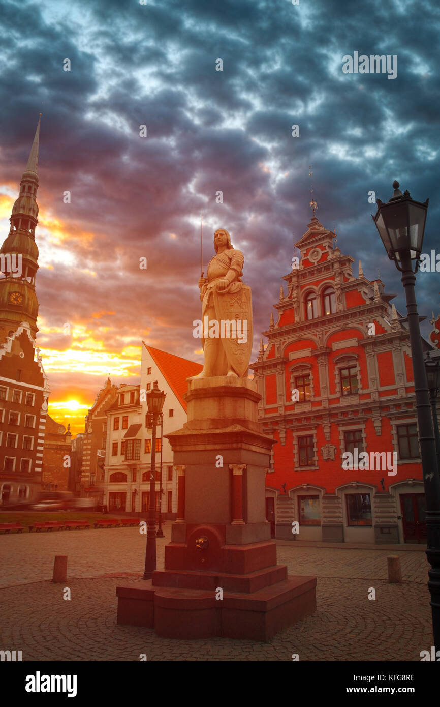 Riga old town central square hi-res stock photography and images - Alamy