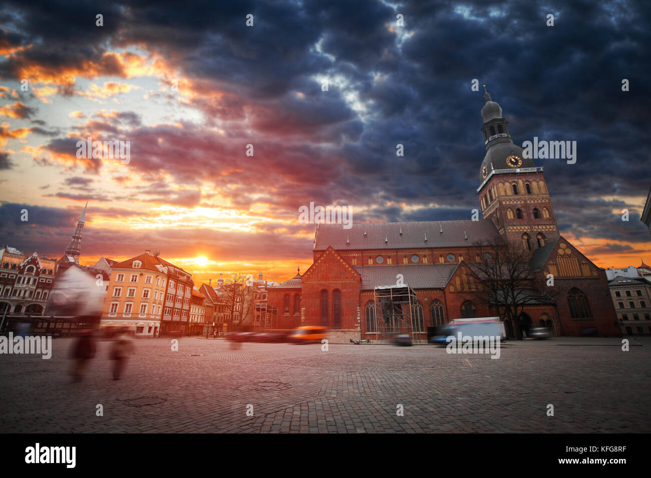 Riga old town central square hi-res stock photography and images - Alamy