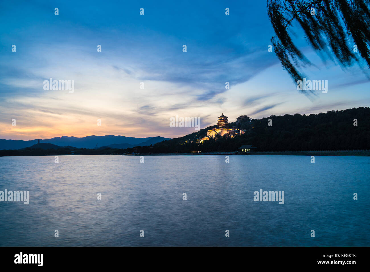Summer palace scenery at night,Beijing,China Stock Photo - Alamy