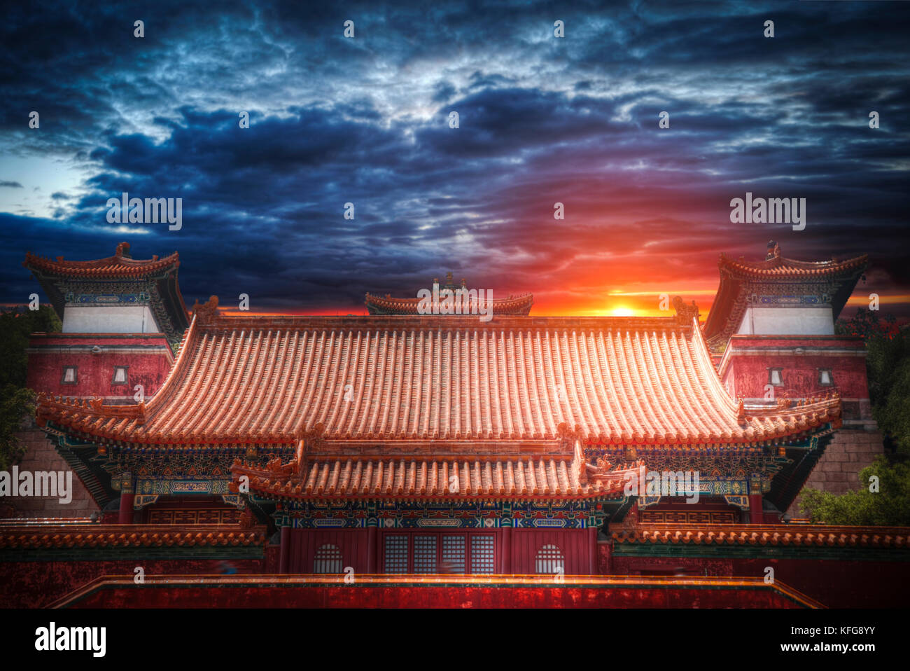 Summer Imperial Palace on the outskirts of Beijing. China Stock Photo ...