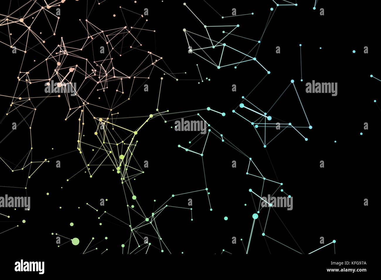 Abstract network data connection Stock Photo - Alamy
