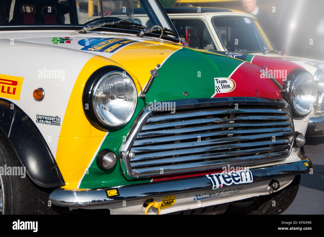 morris MINI COOPER 1973 in racing rally T LEGEND 2017 SAN MARINO Stock ...