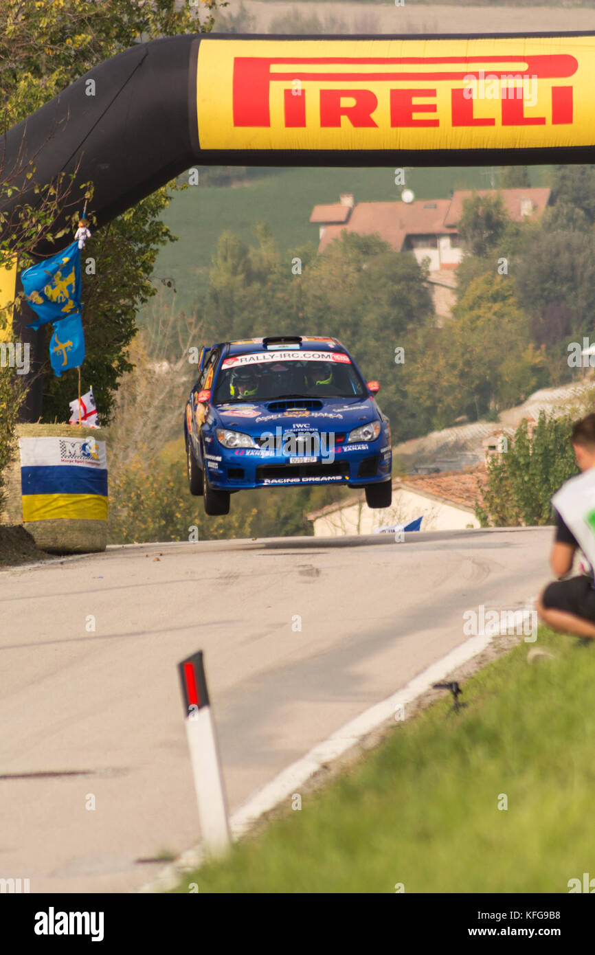 Subaru Impreza WRC old racing car rally THE LEGEND 2017 the famous SAN ...