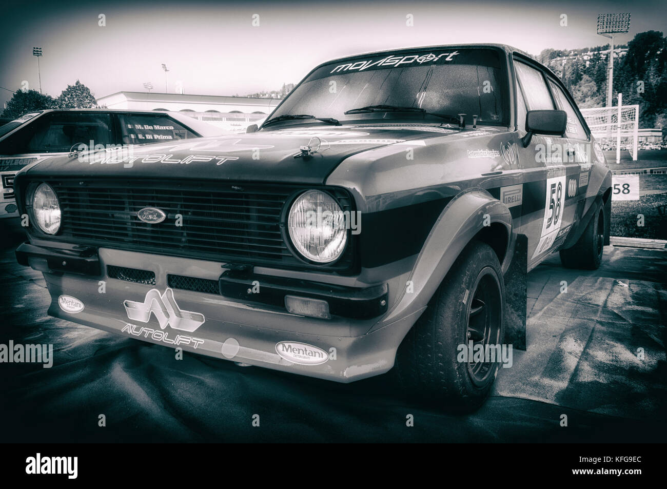 FORD ESCORT RS old racing car rally THE LEGEND 2017 the famous SAN ...