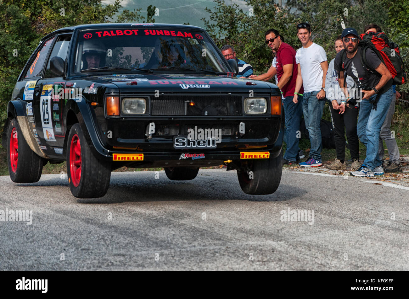 Subaru Impreza WRC old racing car rally THE LEGEND 2017 the famous SAN ...