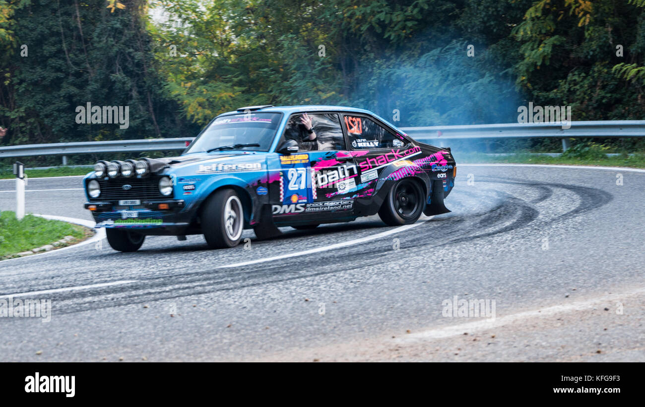 FORD ESCORT RS old racing car rally THE LEGEND 2017 the famous SAN ...