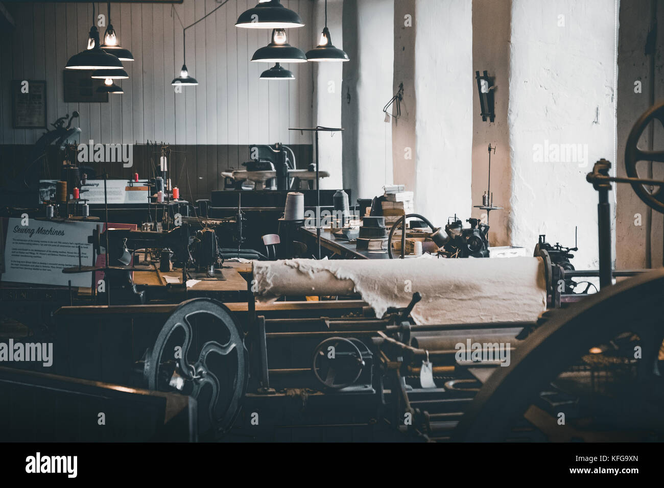 Textile Machinery at Leeds Industrial Museum, Armley Mills, West ...