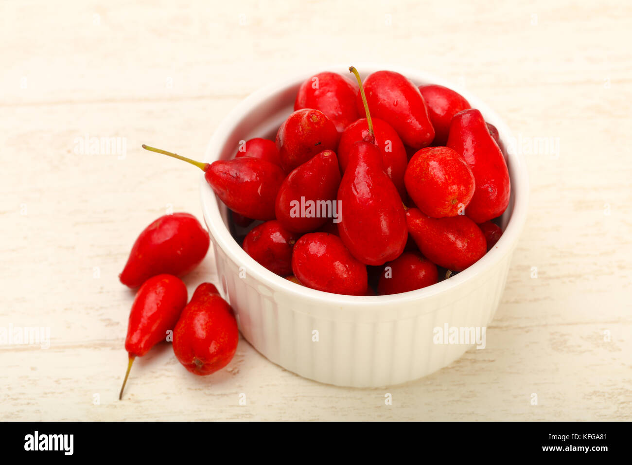 The cornel fruit Stock Photo - Alamy