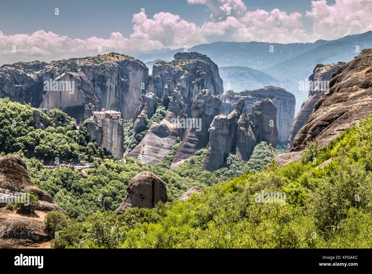 Meteora in Greece Stock Photo - Alamy