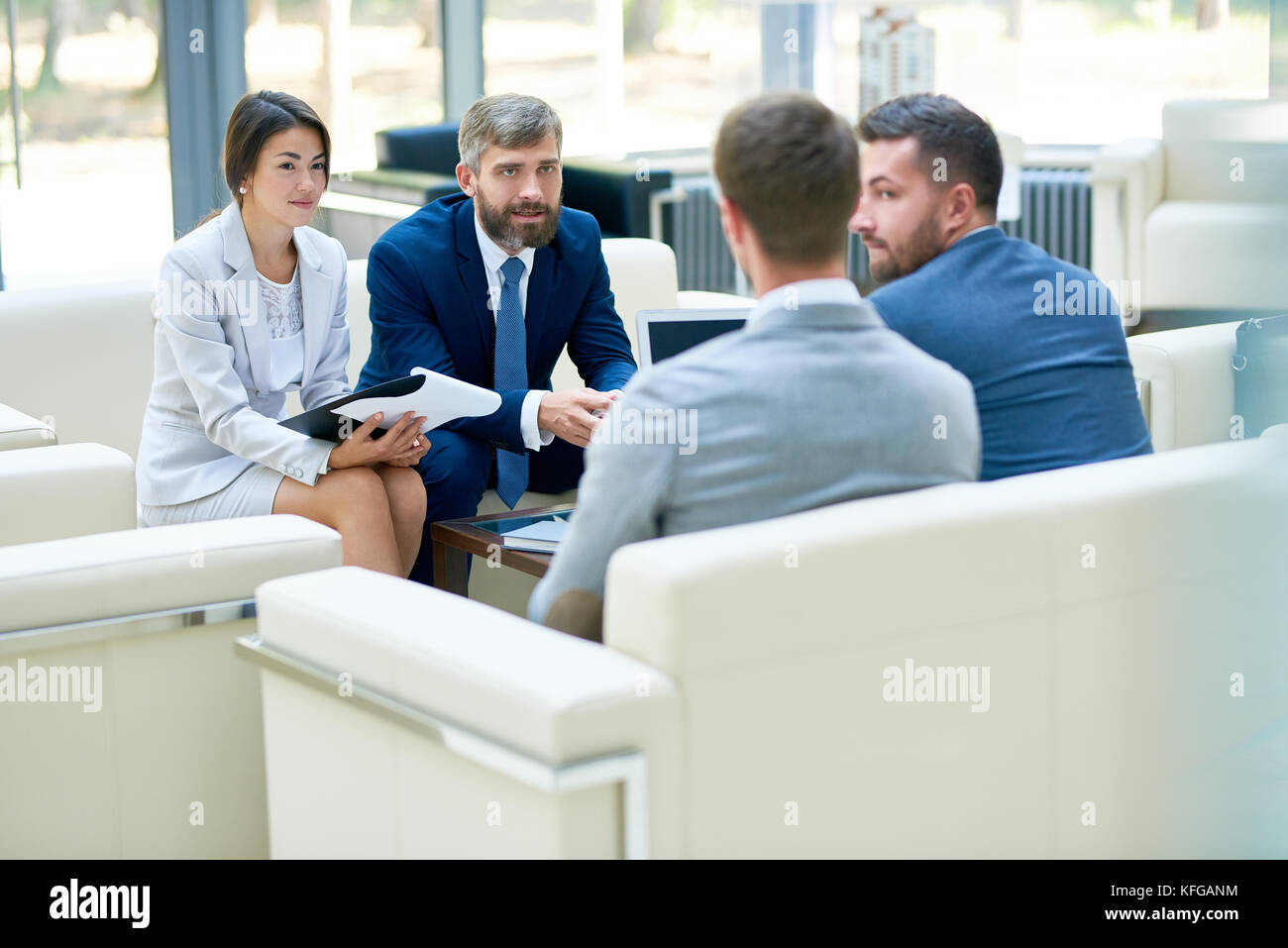 Negotiation Meeting in Office Stock Photo - Alamy
