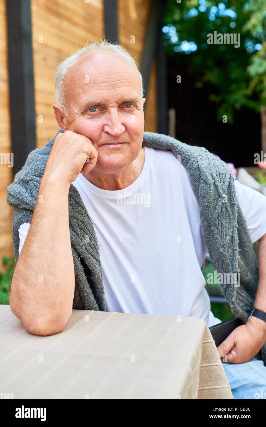 Portrait of Handsome Senior Man Stock Photo - Alamy